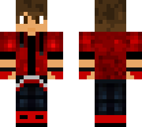 Red Gamer Boy | Minecraft Skin