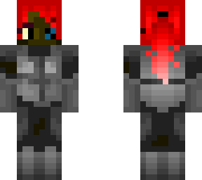 Slaughter!Undyne (Charred) (Oc) | Minecraft Skin