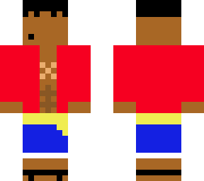 black luffy | Minecraft Skins