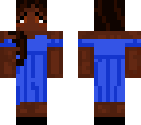 cute girl blue dress | Minecraft Skins