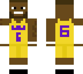 LeBron James Los Angeles Lakers 2022/2023 | Minecraft Skin