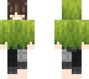 Asher covered in moss | Minecraft Skin