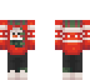 Christmas sweater template [free] | Minecraft Skin