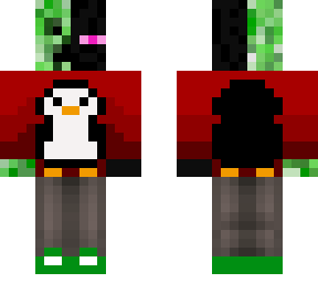 EnderCreeper With Penguin Sweater and Earmuffs | Minecraft Skin