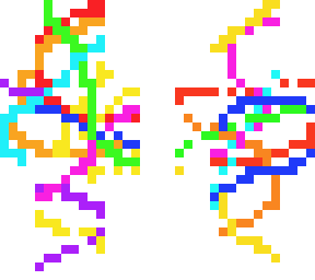 Rainbow Scribble of Art | Minecraft Skin