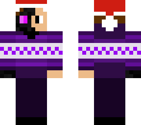 Evil Purple christmas skin | Minecraft Skin