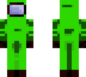 Green Among Us crewmate | Minecraft Skin