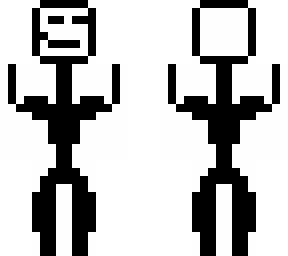 muscular stickman | Minecraft Skins