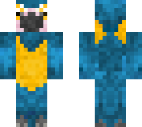 Blue Throated Macaw | Minecraft Skin
