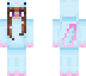 cyan axolotl onesie 2 | Minecraft Skin