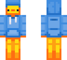 Hive Style Duck Blue Hoodie | Minecraft Skin