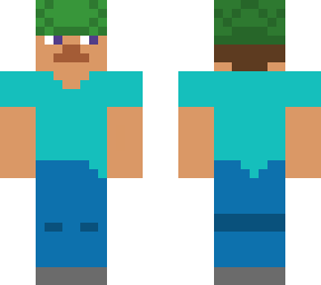 plastic steve with turthe shell | Minecraft Skin