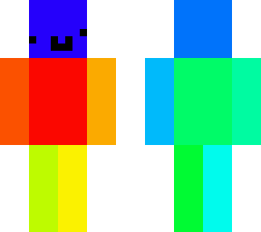 Random Colors Derp Skin | Minecraft Skin