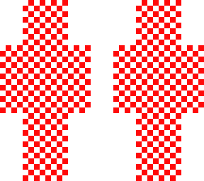 Red and White Checkered Person | Minecraft Skin