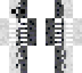 Black and White Wither Skeleton Skin | Minecraft Skin
