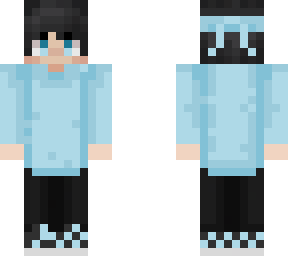 Light blue Sapnap | Minecraft Skin