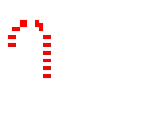 Minecraft Pixel Art Candy Cane
