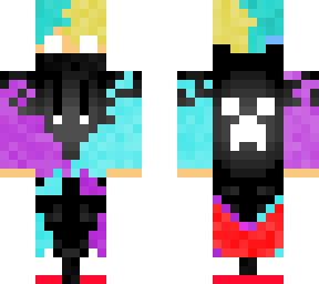 blue and purple god | Minecraft Skin