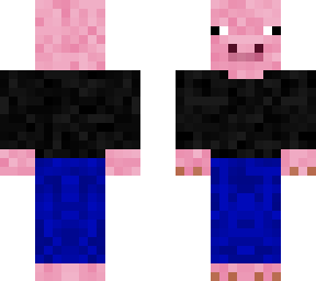 pig with blue jeans | Minecraft Skin