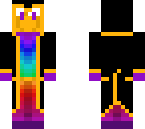 Rainbow Black Knight | Minecraft Skin