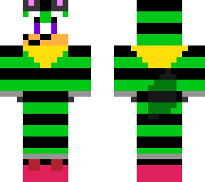 Adora the Emerald Raccoon (My Verison) | Minecraft Skin