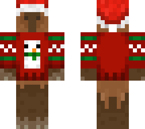 Christmas Capybara | Minecraft Skin