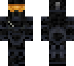 Matte Black Master Cheif | Minecraft Skin