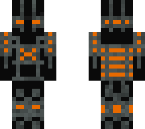 Orange Void Knight | Minecraft Skin