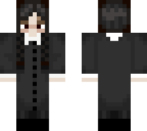 wednesday addams dress | Minecraft Skins