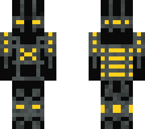 Yellow Void Knight | Minecraft Skin