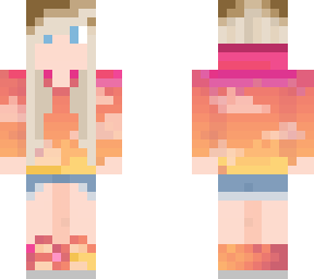 Blonde Sunset Skin | Minecraft Skin