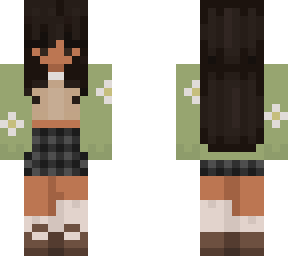 cottagecore mushroom elf girl (an update to @Lavness) | Minecraft Skin