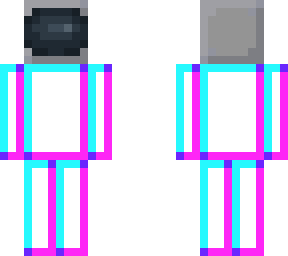 Glitch Outline Space Helmet | Minecraft Skin