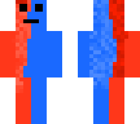 half blue, half red dude | Minecraft Skin