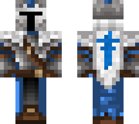 knight blue cape | Minecraft Skin