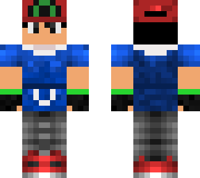 Ash Ketchum (Pokemon Advanced) | Minecraft Skin