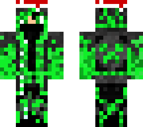 Christmas creeper Infected Wizard | Minecraft Skin