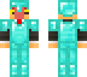 Diamond overlay for a BigMac in a suit | Minecraft Skin