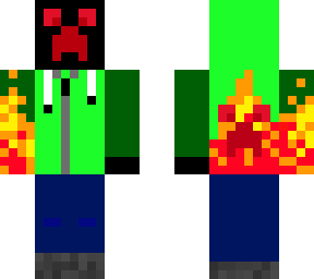 fire creeper | Minecraft Skins