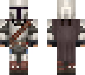 Mando with and without helmet | Minecraft Skin