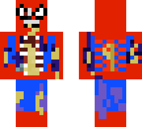 dead spider man | Minecraft Skin