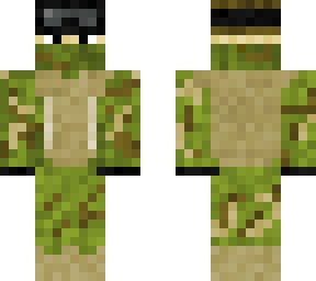 Frog skin paratrooper | Minecraft Skin