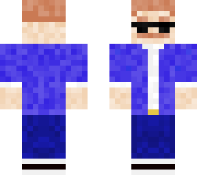 mostacho traje azul | Minecraft Skin