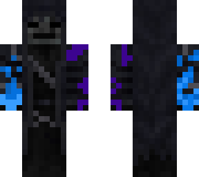 blue fire wither skeleton | Minecraft Skin