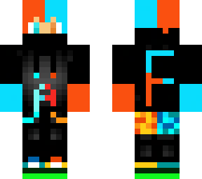 half fire half ice | Minecraft Skins