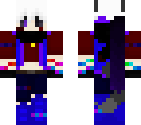 Humanized Underverse Ash!tale Sans ~ Red | Minecraft Skin