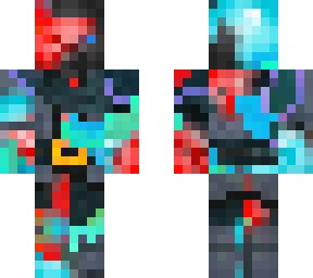 Shattered Dark Steve | Minecraft Skin