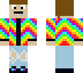 Rainbow dude | Minecraft Skin