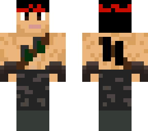 Ranbo from rambo 2 | Minecraft Skin