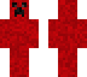 Red Creeper (With Outer Layer) | Minecraft Skin